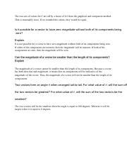 Exploring Vector Magnitude And Component Relationships Course Hero