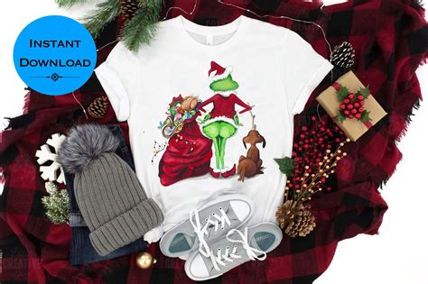 Grinch Butt Christmas Digital Download Png And  File Etsy