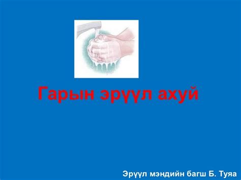 гарын ариун цэвэр