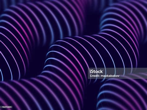 3d 음파 빅 데이터와 인공 지능의 추상적 시각화 3차원 형태에 대한 스톡 벡터 아트 및 기타 이미지 3차원 형태 음파 기계류 Istock