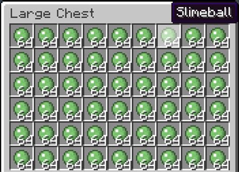 Auction 1 Double Chest Of Slime Balls Empire Minecraft