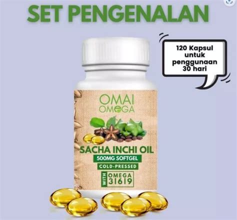 Omega 369 Oil From Sacha Inchi 500mg 120pcs Sacha Inchi Oil Original