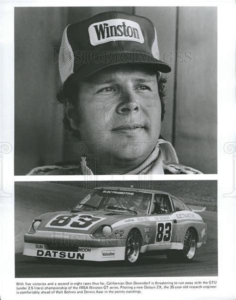 Undated Press Photo Don Devendorf Race Car Driver Historic Images