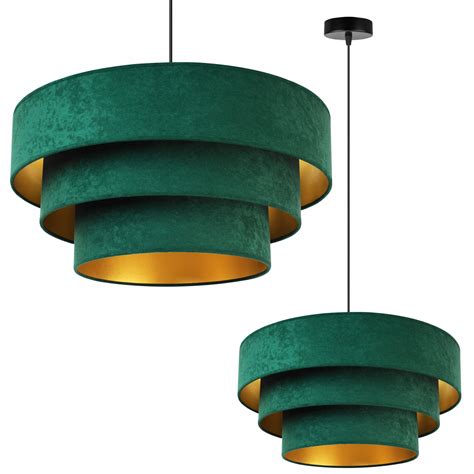 Lampa Wisząca Sufitowa Żyrandol ZŁOTY Abażur WELUR MEDIOLAN 2460 1 Z