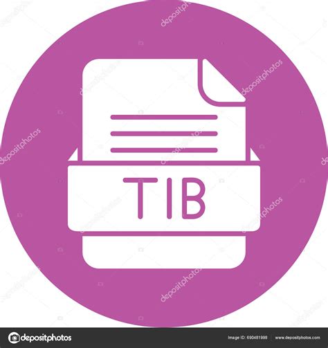 tib file format vector icon stock vector by ©robert angle 690481998