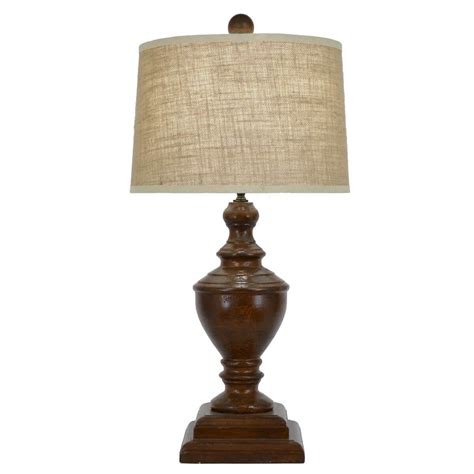 Adele Dark Brown Table Lamp Dark Brown Wood Table Lamps