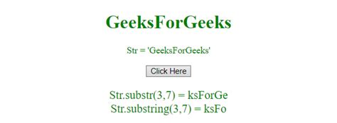 Javascript 中 Substr 和 Substring 的区别 码农参考