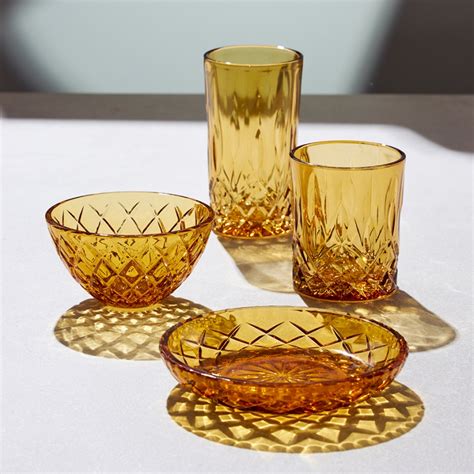 Lyngby Sorrento Highballglas 38 Cl 4 St Amber