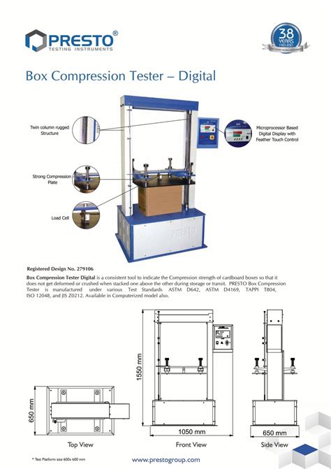 Presto Box Compression Tester Digital