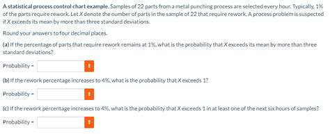 Solved A Statistical Process Control Chart Example Samples Chegg