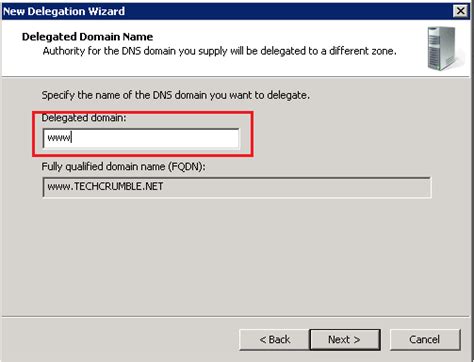Dns Delegation Access External Website With The Same Name As Your