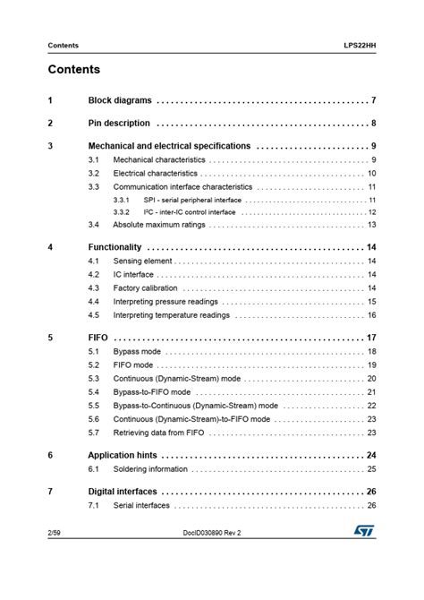 Lps22hh High Performance Mems Nano Pressure Sensor Stmicroelectronics