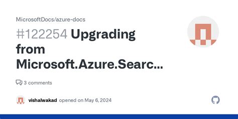 Upgrading From Microsoftazuresearch V10 To Azuresearchdocuments V11 · Issue 122254