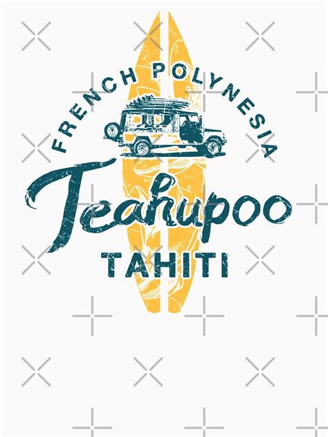 Teahupoo Surfing Tahiti French Polynesia Retro Vintage T Shirt For
