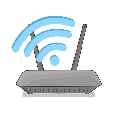 Router Wi Fi Vetor Premium
