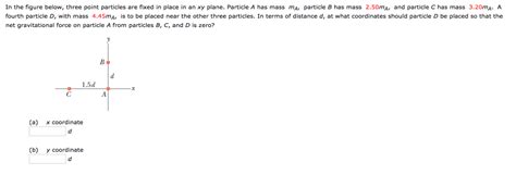 solved in the figure below three point particles are fixed