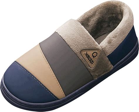 Robe And Slipper Set For Men Slip Home Warm Thick Sole With Cotton