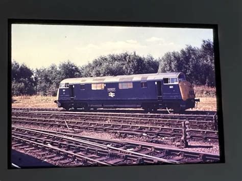 Original Railway Slide Br Blue Class 42 Diesel Hydraulic 821 At Exeter