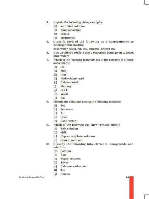 Rbse Book Class 9 Science Chapter 2 Is Matter Around Us Pure Hindi