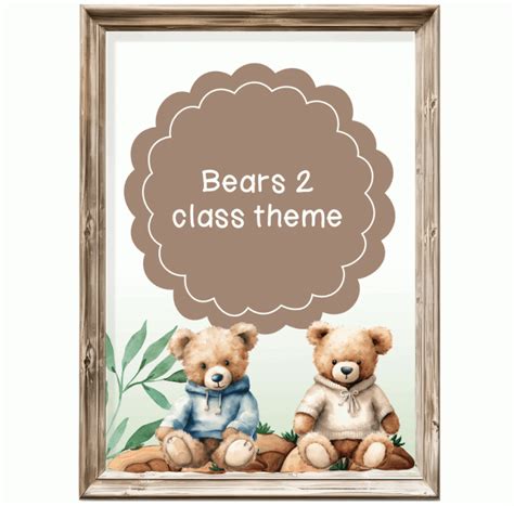 Class Theme Bears 2 Clever Wolfee