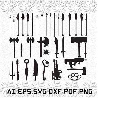 Weapon Svg Weapons Svg Gun Svg Guns War Svg Ai Pdf E Inspire
