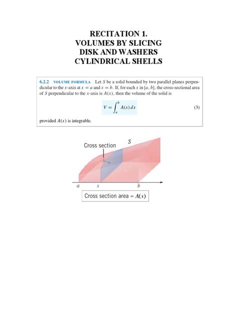 Calc 2 Pdf Volume Cartesian Coordinate System
