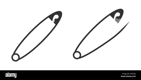 Safety Pin Icon Vector Illustration Stock Vector Image And Art Alamy