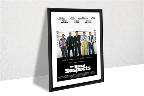 The Usual Suspects Movie Poster 1995 Canvas Poster Wall Art Wall