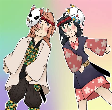 Sabito And Makomo By Darknessofdragons On Deviantart