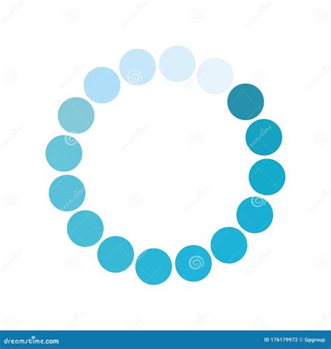 pointed loading circle flat style icon vector design stock vector