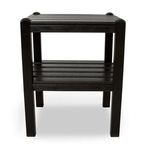 Polywood Rectangle Outdoor End Table 1775 In W X 1775 In L In The