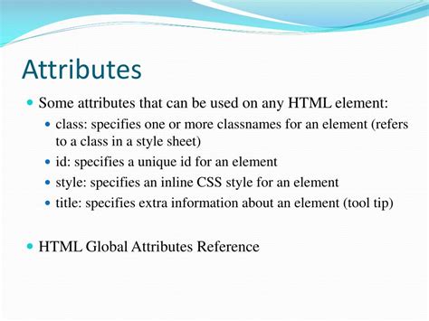 Ppt Lecture 2 Html5 Powerpoint Presentation Free Download Id1575823