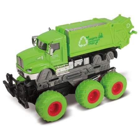 Мусоровоз Funky Toys 1:43 фрикционный зеленый купить по цене 998 ₽ в ...