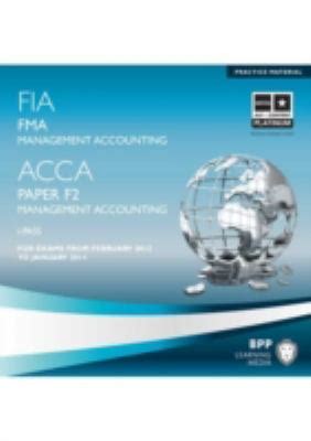 Fia Foundations In Management Accounting Fma Ipass Book By BPP