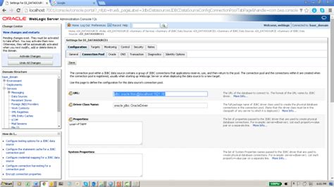 How To Set Weblogic Database Source Connection Pool