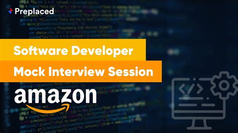Mock Interview By Amazon Software Developer 2022 Preplaced Youtube