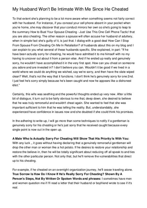 Letter To My Cheating Husband ~ Thankyou Letter
