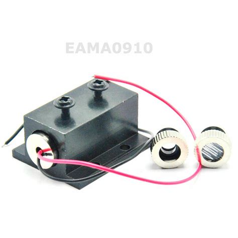 산업 실험실 50mw 650nm 적색 다이오드 레이저 모듈 도트 라인 크로스 렌즈 5v 방열판 포함 상업 조명