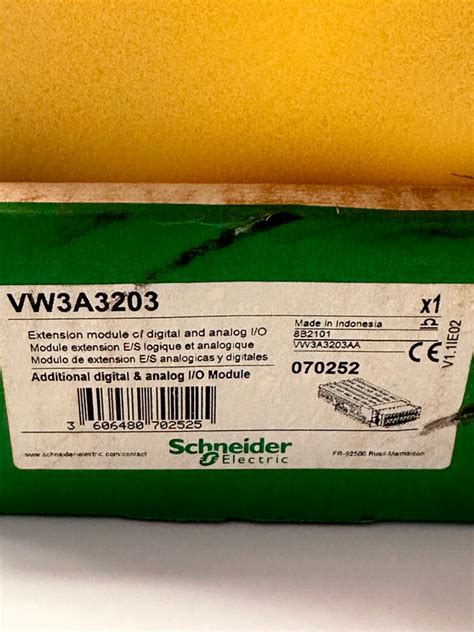 Altivar Additional I O Module Vw3a3203 Mining And Industrial Surplus