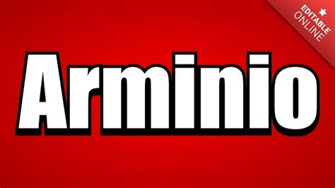Arminio Meme Font Text Effect Generator