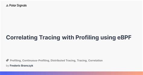 Oleksandr Kachur On Linkedin Correlating Tracing With Profiling Using Ebpf