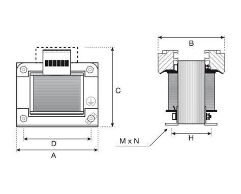 Transformador de seguridad monofásico V Vac Manumag