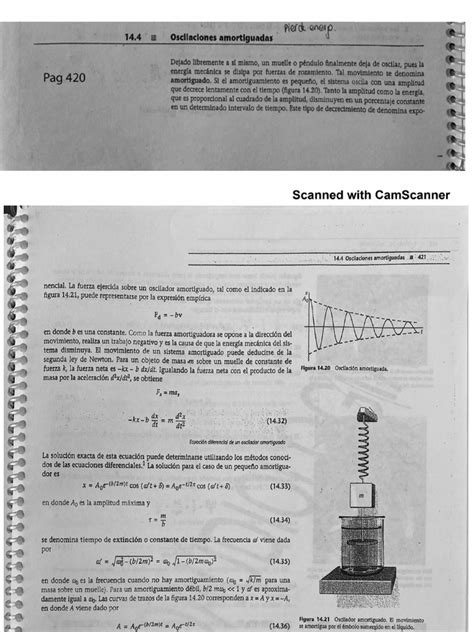 Modulo Tipler Clase Teorica 5 Sistemas Amortiguados Y Resonancia Pdf