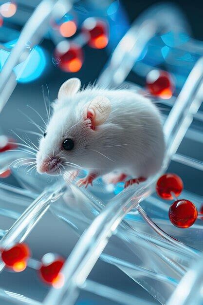 Premium Photo Test Mouse In The Laboratory Selective Focus