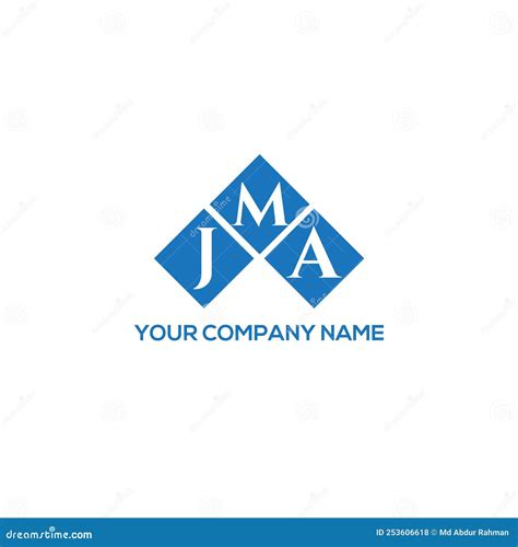 Design Do Logotipo Da Letra Jma Em Fundo Branco Conceito De Logotipo