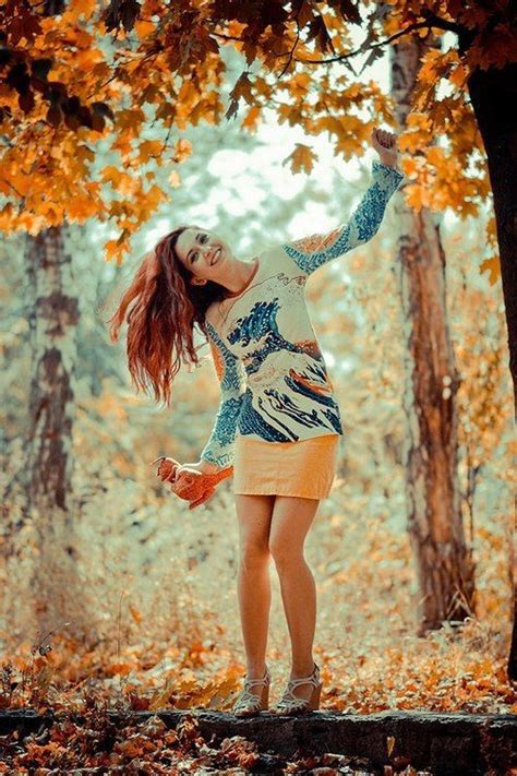 Фотосессия осень девушка листья Фотосессия Осенние портреты Осенние