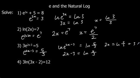 How To Undo A Ln Function