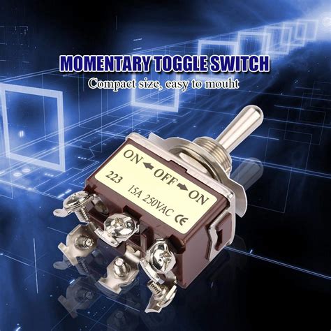 Momentary Switch Electrical Toggle Switch ON Off ON Position ON Off ON Spring Loaded