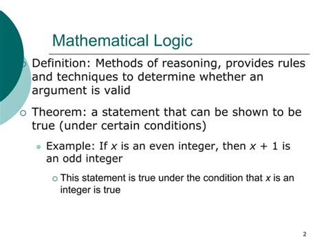 mathematical logic part 1 ppt physics science