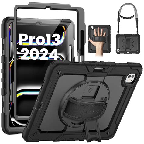 Seymac For Ipad Pro 13 Inch Case 2024 M4 7th Generation Heavy Duty